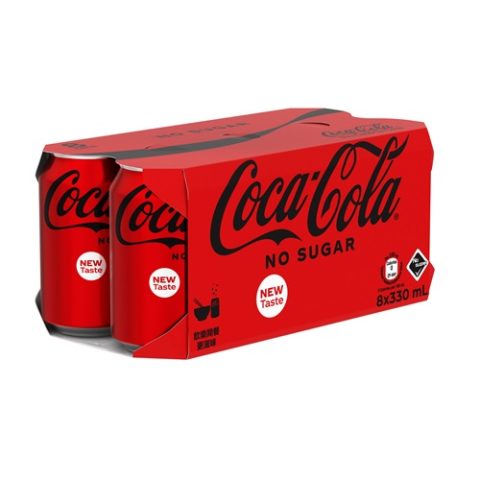 Coca-Cola No Sugar 330ml CAN 8P | Swire Coca-Cola eShop