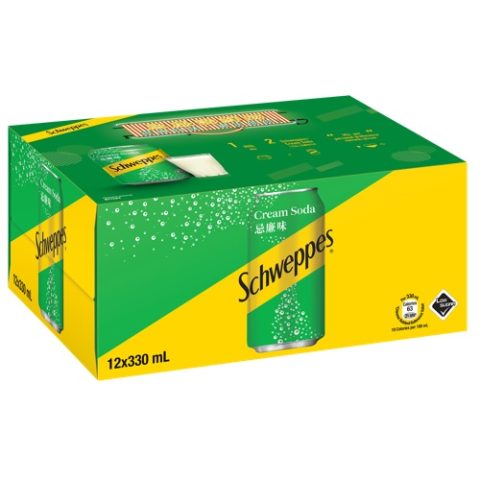 "Schweppes" Cream Soda 330ml CAN 12P | Swire Coca-Cola eShop