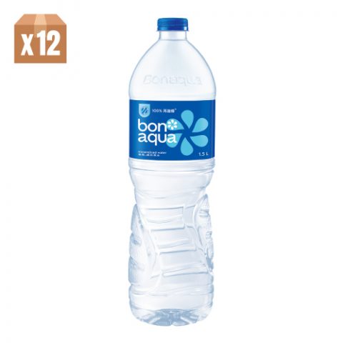 Bonaqua Mineralized Water (100% Recycled Plastic Bottle) 1.5L PET 12P ...